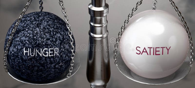 Hunger or Satiety - Weighing Two Choices, Available Options Stock ...