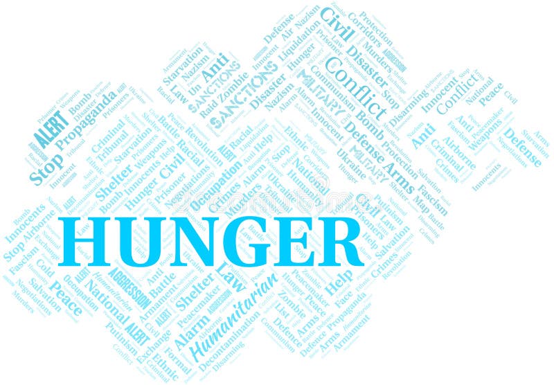 Hunger Word Cloud. Vector Made with the Text only. Stock Vector ...
