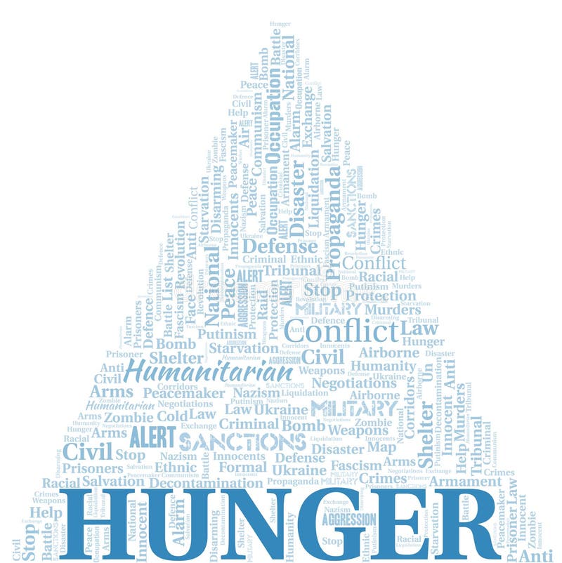 Hunger word cloud stock vector. Illustration of drought - 169920728