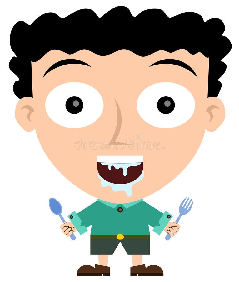 Verhungernder Hungriger Emoticon Emoji Vektor Abbildung - Illustration ...