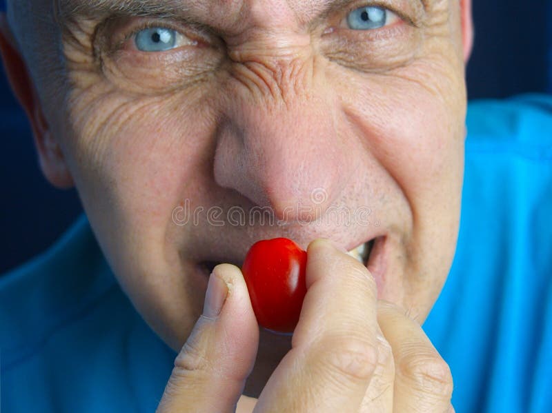 Hungry and angry stock photo. Image of tomato, caucasian - 121257992