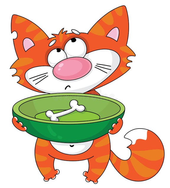 Hungry Cat Cartoon Illustration Stock Illustrations – 2,219 Hungry Cat ...