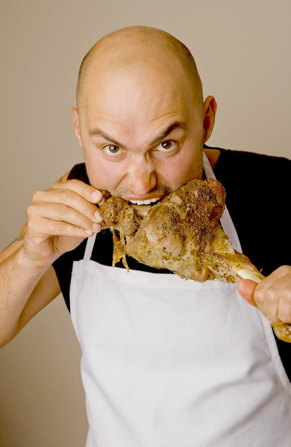 Hungry cook stock photo. Image of angry, cooking, business - 45491056