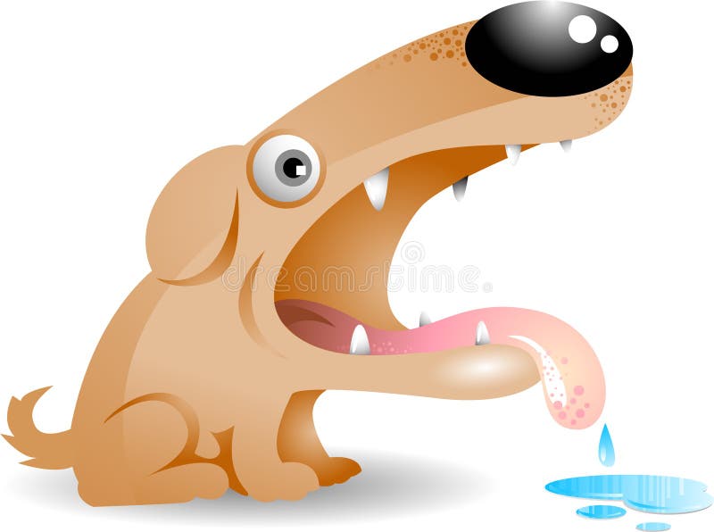 Hungry dog stock vector. Illustration of food, cartoon - 5377885