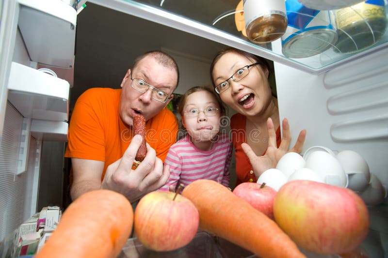 Hungry family stock photo. Image of multiracial, camera - 18892668