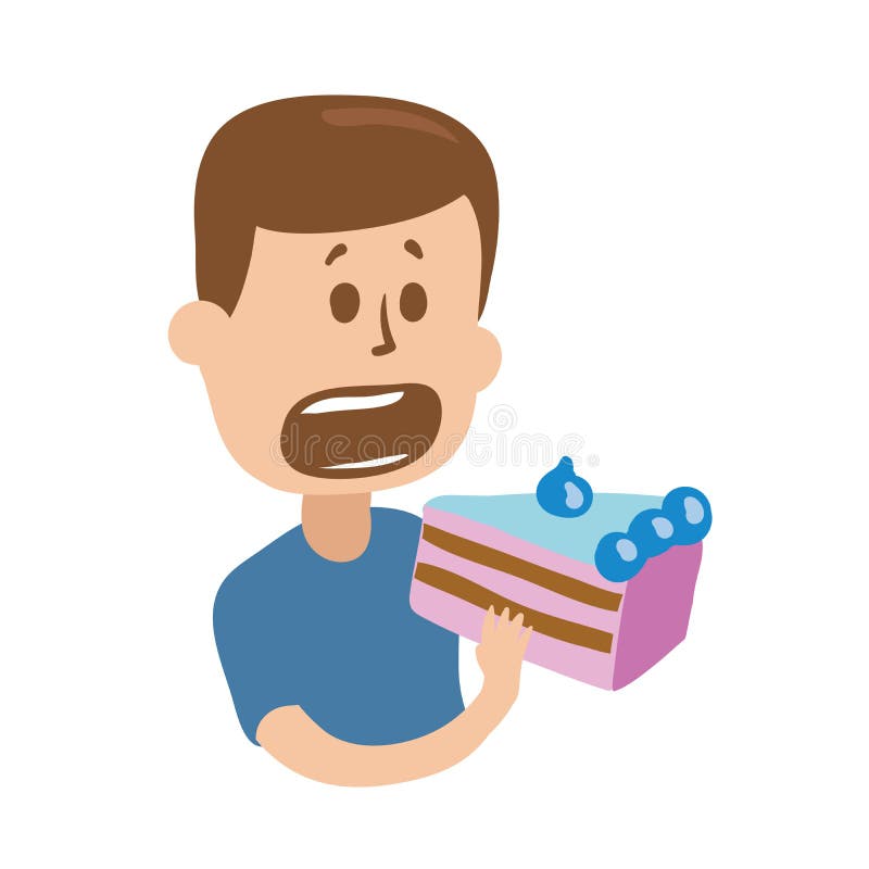 Pie in Face - Guy stock vector. Illustration of joke, fighting - 9416722