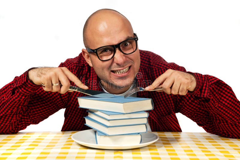 Hungry for knowledge stock photo. Image of lore, books - 29448772