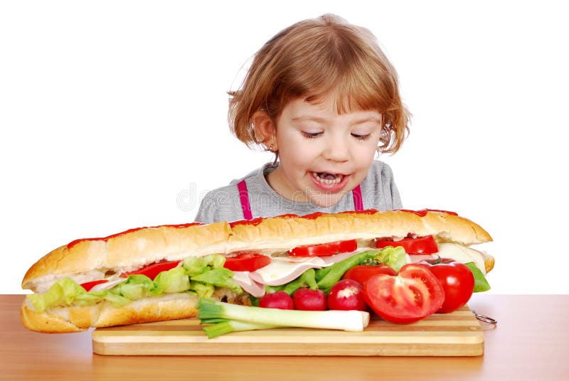 Hungry little girl stock photo. Image of beautiful, eating - 18930878