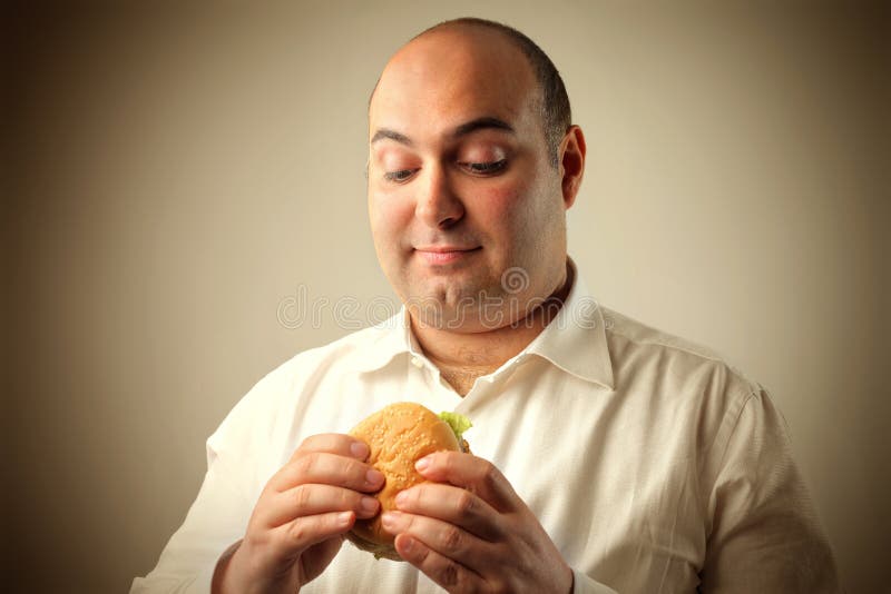 Hungry man stock photo. Image of problem, health, bread - 11572544