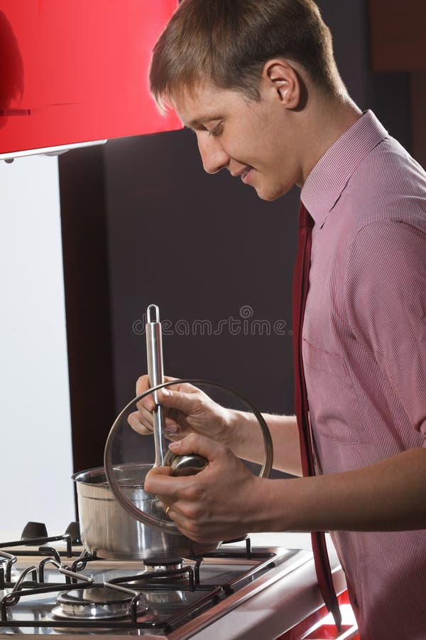 Hungry man stock photo. Image of dining, handsome, cooked - 24985948