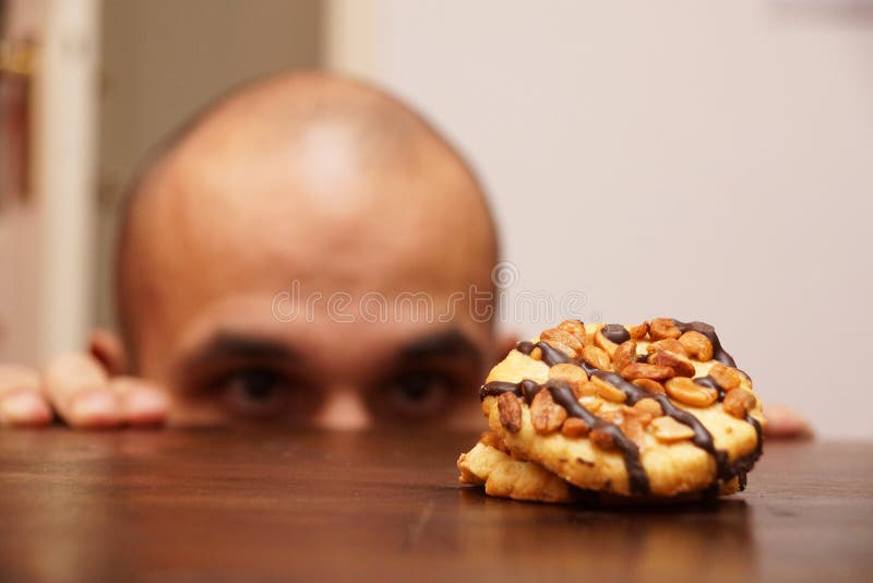 Hungry man stock photo. Image of peanuts, food, hungry - 26856456