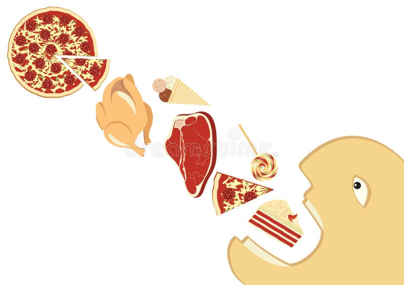 Hungry Man Eating Lot Food Stock Illustrations – 16 Hungry Man Eating ...