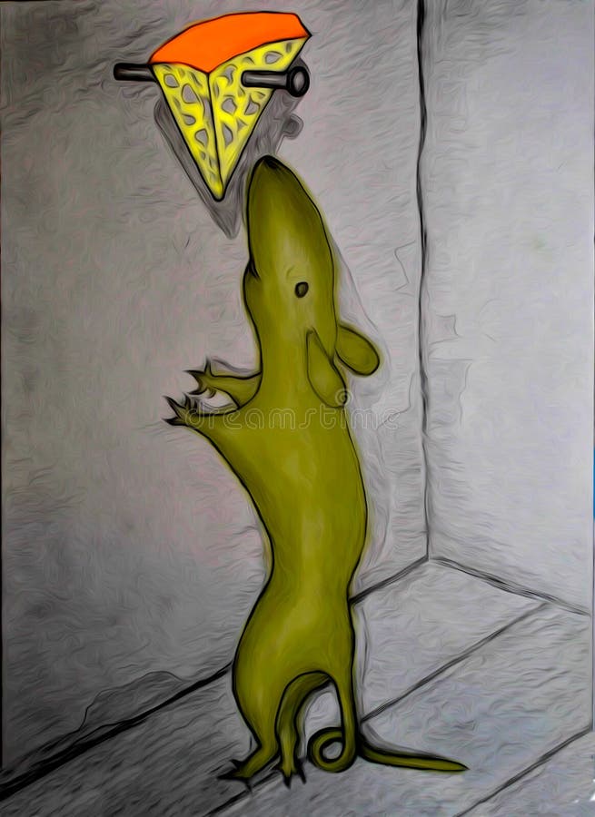 Hungry mouse stock vector. Illustration of sketch, mouse - 29440357