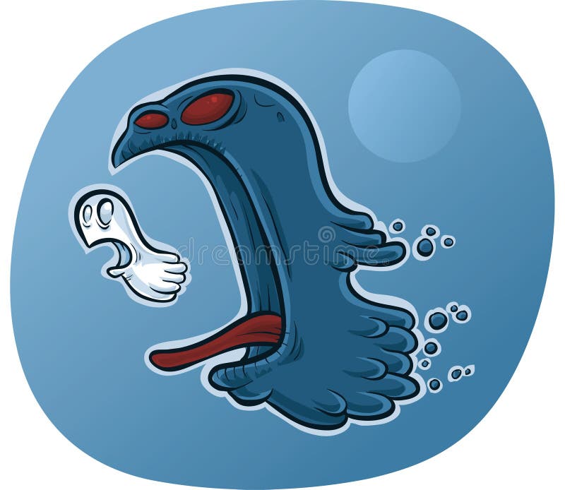 Hungry Shadow Ghost stock illustration. Illustration of demon - 41570413