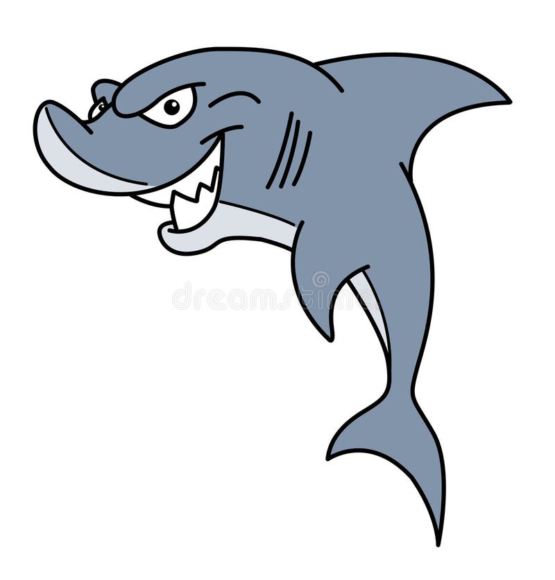 Hungry Shark stock illustration. Illustration of grin - 5074790