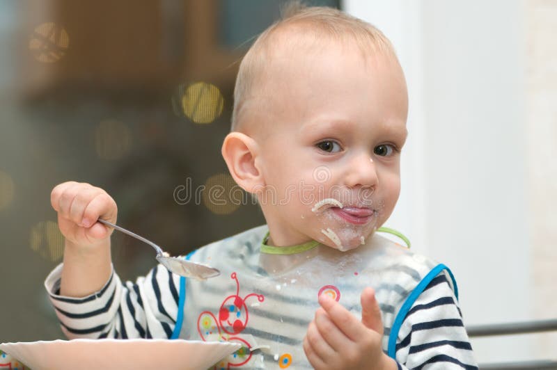 Hungry toddler stock image. Image of children, cute, life - 22076423