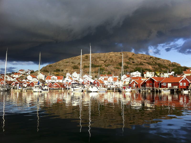 Hunnebostrand stock image. Image of arkipelago, docks - 30375761