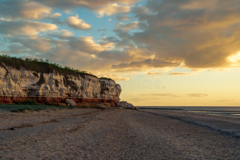 Hunstanton Cliffs in Norfolk, England Stock Image - Image of cliff ...