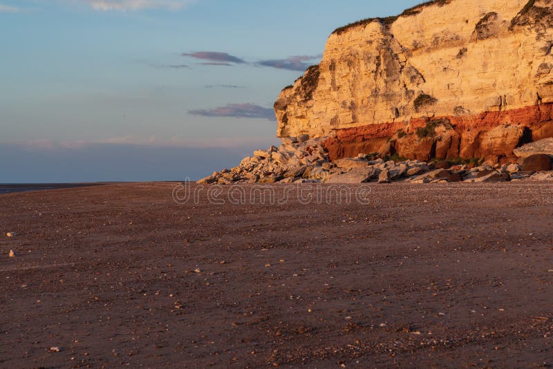 The Hunstanton Cliffs in Norfolk, England Stock Photo - Image of ...