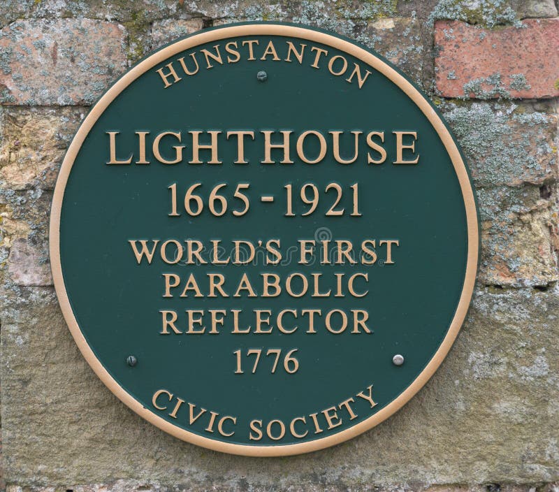 Hunstanton Lighthouse Plaque Editorial Photo - Image of navigation ...