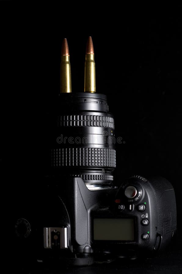 Hunt with a Camera and Not with Bullets Stock Photo - Image of bronze ...
