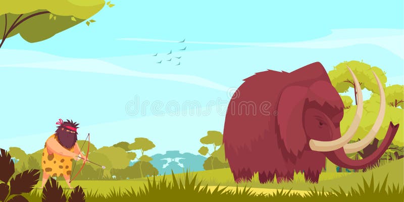 Hunt Cartoon Poster Gigantesco Ilustração do Vetor - Ilustração de ...