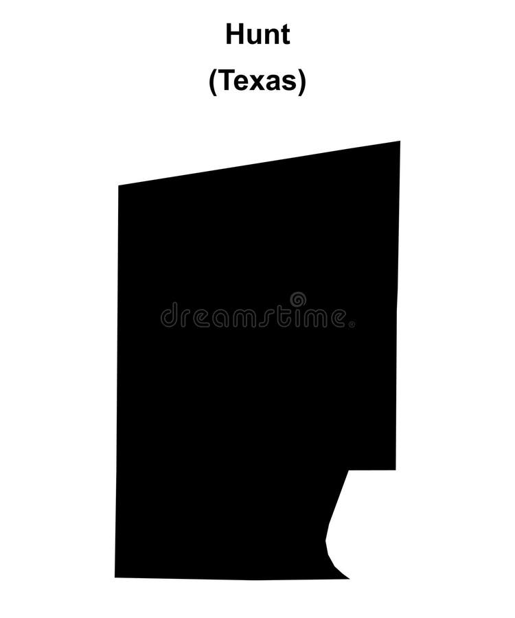 Hunt outline map stock vector. Illustration of isolated - 361792106