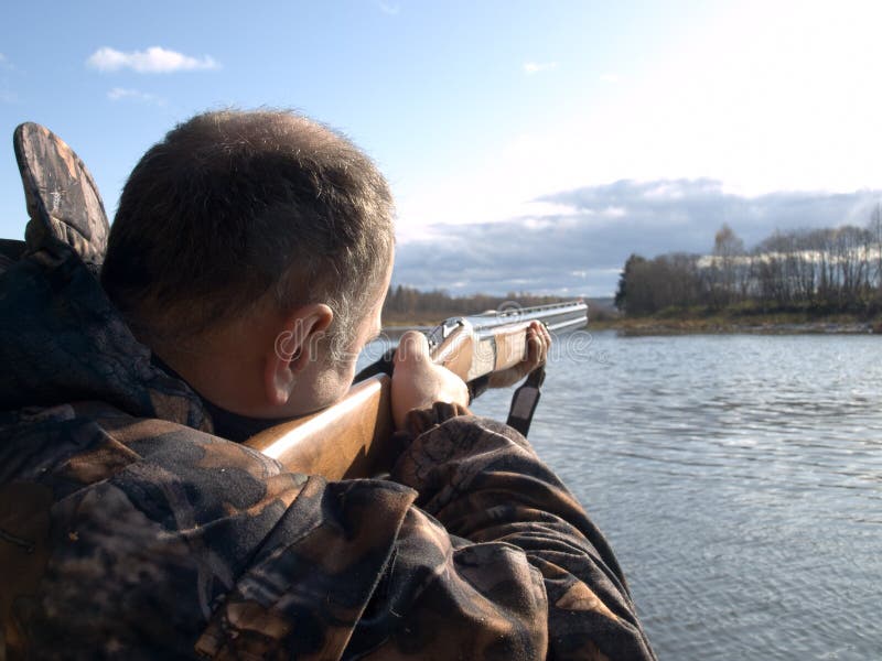 Hunter stock image. Image of shooting, winter, aiming - 11367607