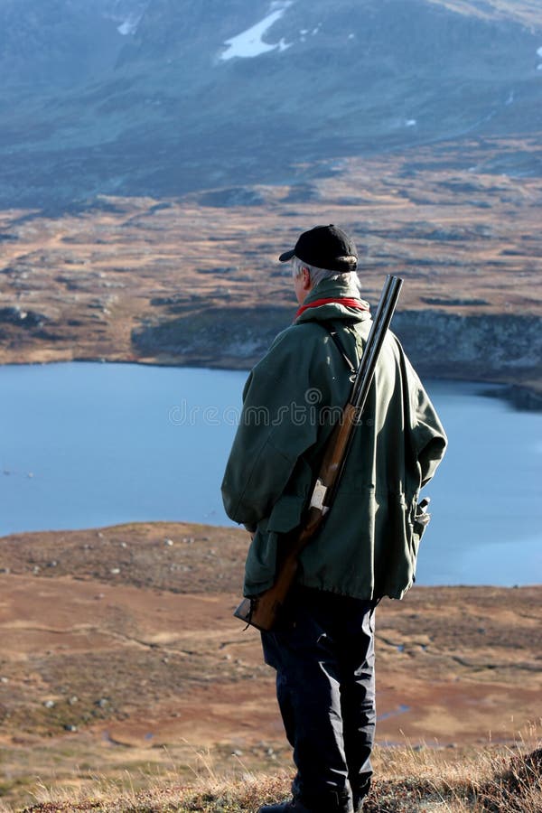 Hunter stock image. Image of hunt, shot, thinking, mountain - 1154821