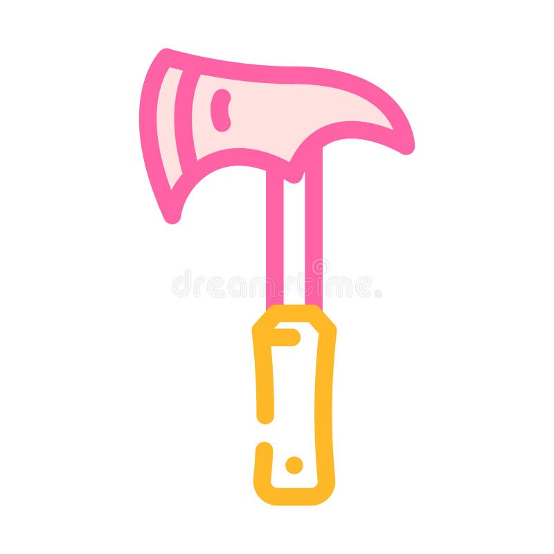 Hunter Axe Tool Color Icon Vector Illustration Stock Vector ...