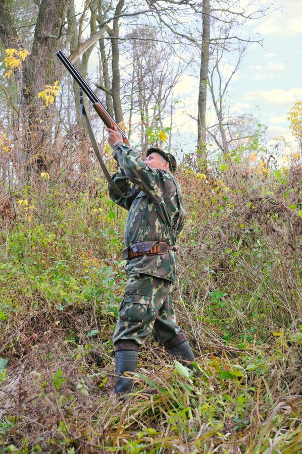 Bow hunter in tree stock image. Image of extreme, handsome - 8639823