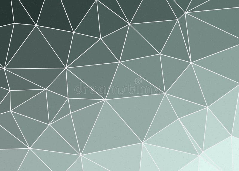 Hunter Green Color Abstract Color Low-Polygones Generative Art ...