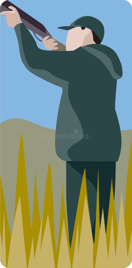 Hunter clipart stock illustration. Illustration of mascot - 9365573