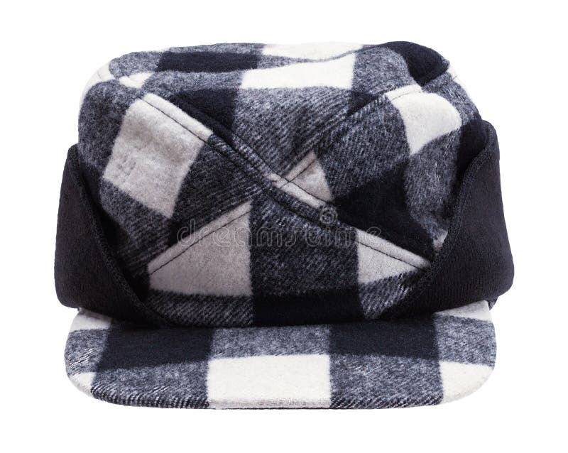 Hunter Hat stock photo. Image of winter, plaid, black - 302196450