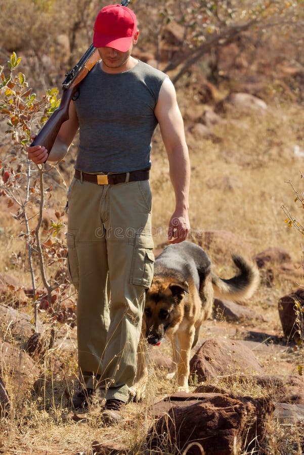 Hunter hunting stock image. Image of camouflage, firearm - 1161337