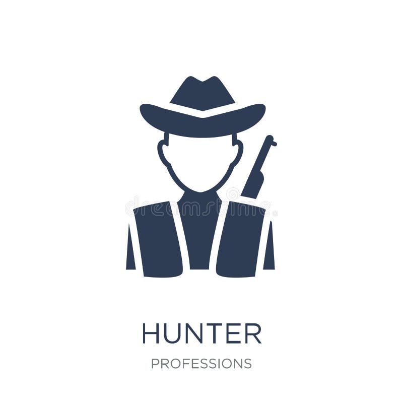 Hunter Icon. Trendy Flat Vector Hunter Icon on White Background Stock ...