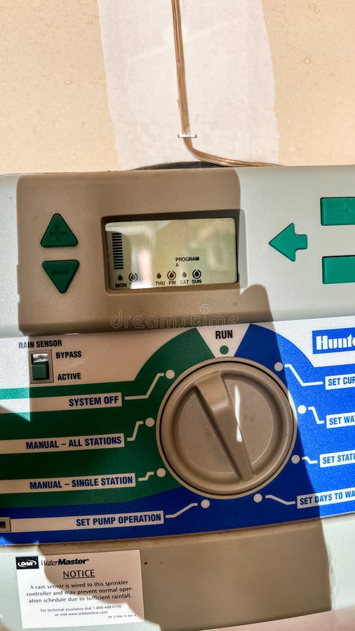 Hunter Irrigation Controller for Sprinkler System Editorial Stock Photo ...