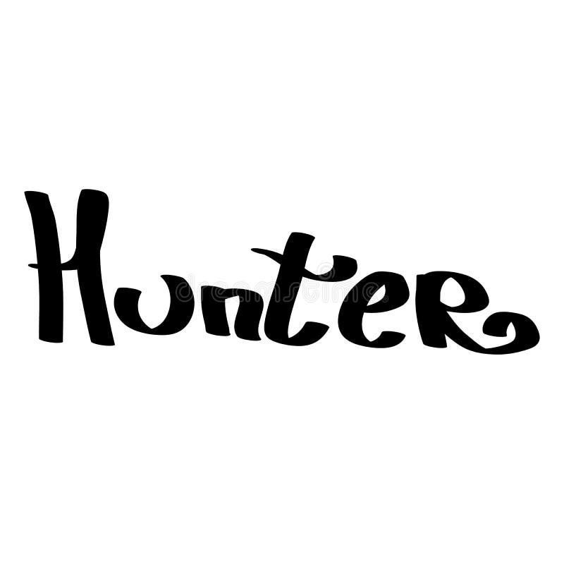 Hunter Male Name Street Art Design. Graffiti Tag Hunter. Vector Art ...