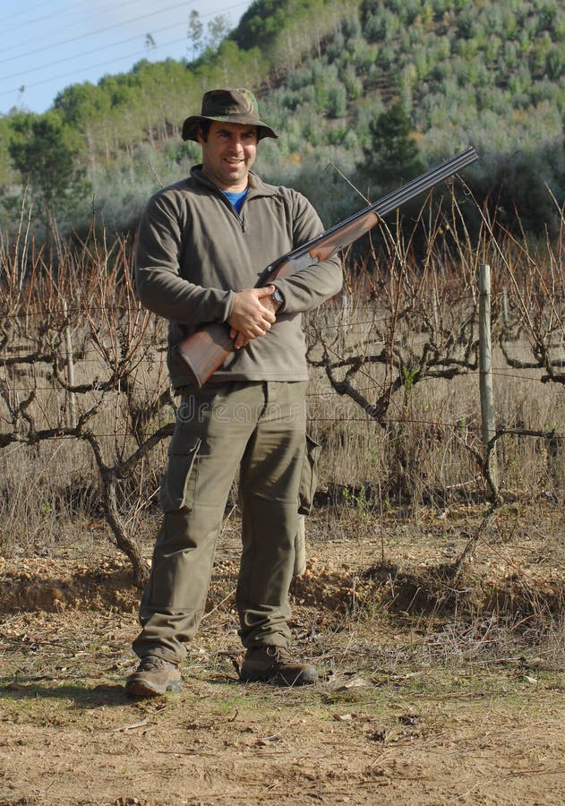 Hunter portrait stock image. Image of sport, solitude - 5231769