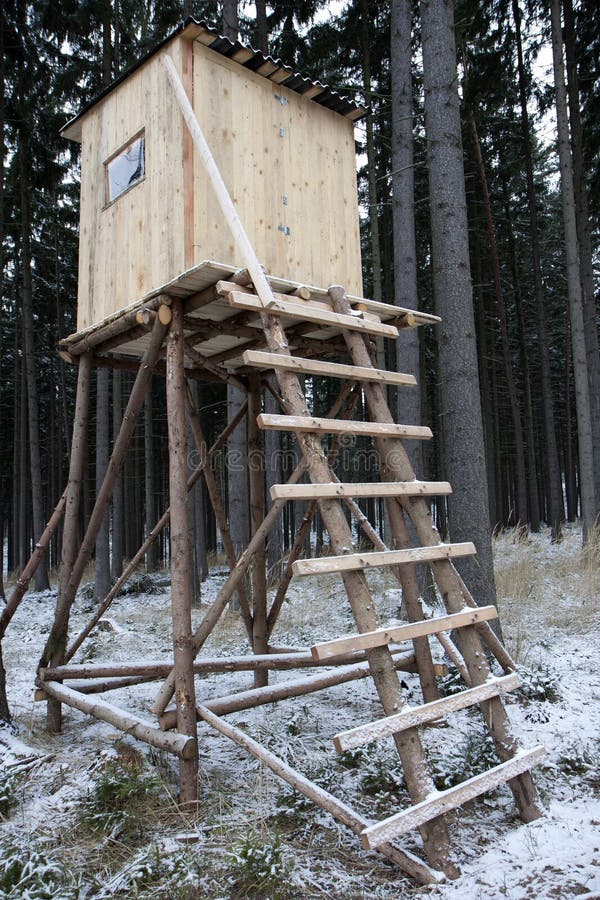 Hunter s hide stock image. Image of hide, winter, tree - 17202543