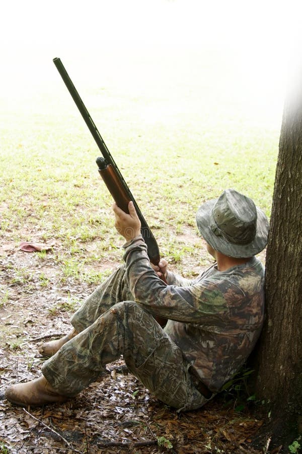Hunter Heading for the Hunting Spots during Hunt Stock Image - Image of ...