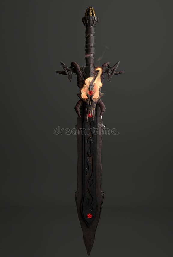 Hunter sword stock illustration. Illustration of game - 86787804