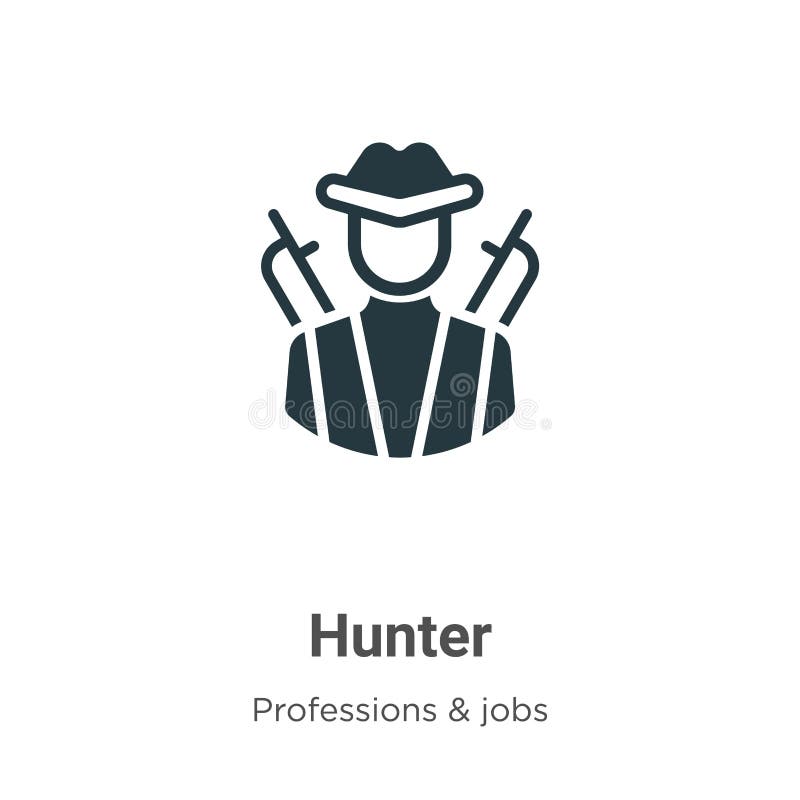 Hunter Icon in Filled, Thin Line, Outline and Stroke Style. Vector ...