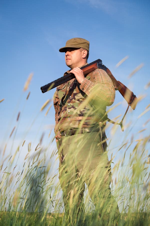 Hunter wild duck hunting stock photo. Image of watch - 54103472