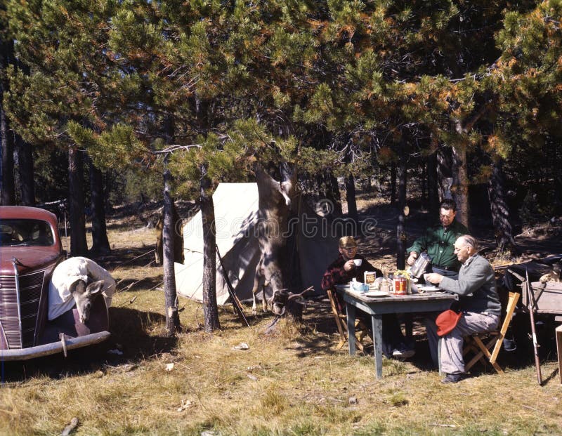 Hunters Eating Breakfast In Central Or Eastern Oregon Picture. Image ...