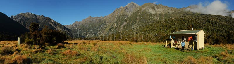 A Hunting Cabin in Mountains Stock Image - Image of offgrid, bush: 67354147