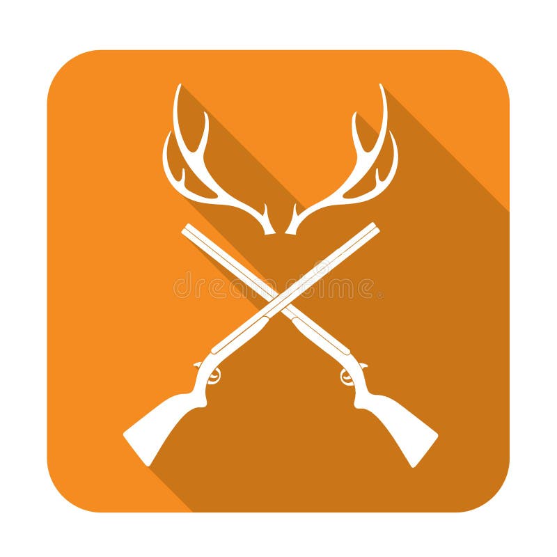 Hunting club logo icon stock vector. Illustration of design - 89362672
