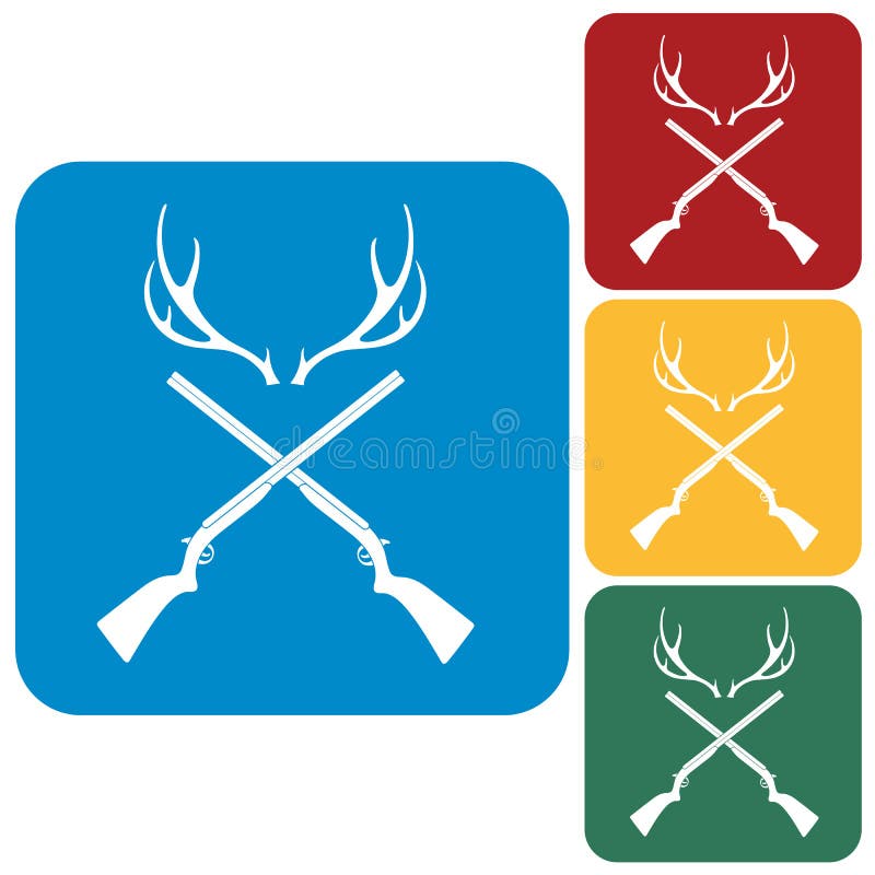 Hunting club logo icon stock vector. Illustration of mallard - 90417972