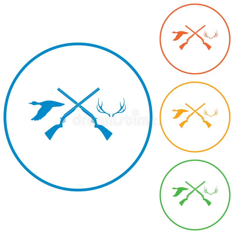 Hunting club logo icon stock vector. Illustration of outdoor - 92512329