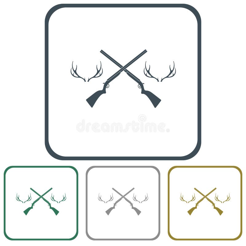 Hunting club logo icon stock vector. Illustration of isolated - 93082566